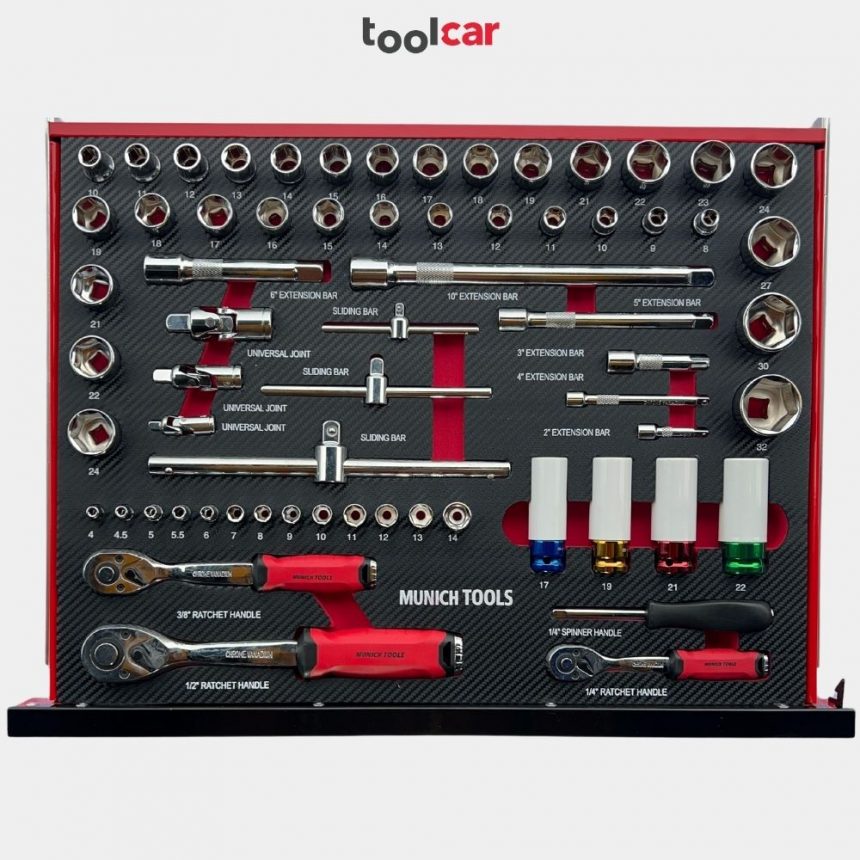 Munich Tools XXL Werkzeugwagen gefüllt mit 6/7 Schublade | Toolcar