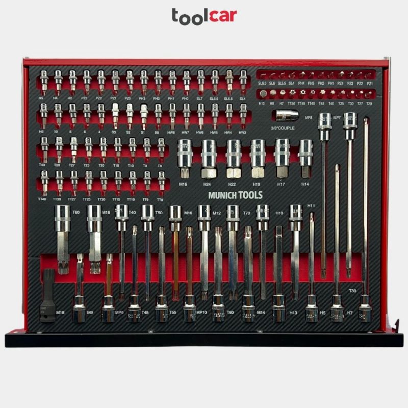 Munich Tools XXL Werkzeugwagen gefüllt mit 6/7 Schublade | Toolcar